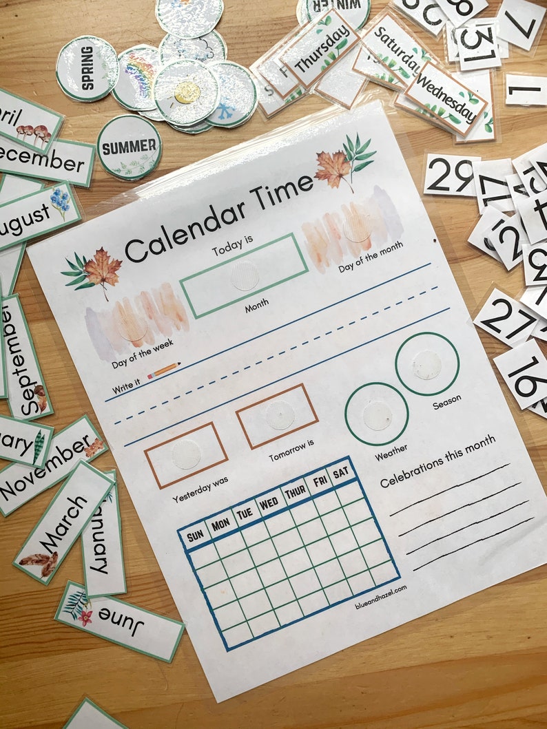 Circle Time Calendar, Preschool Calendar, Circle Time Calendar, Morning ...