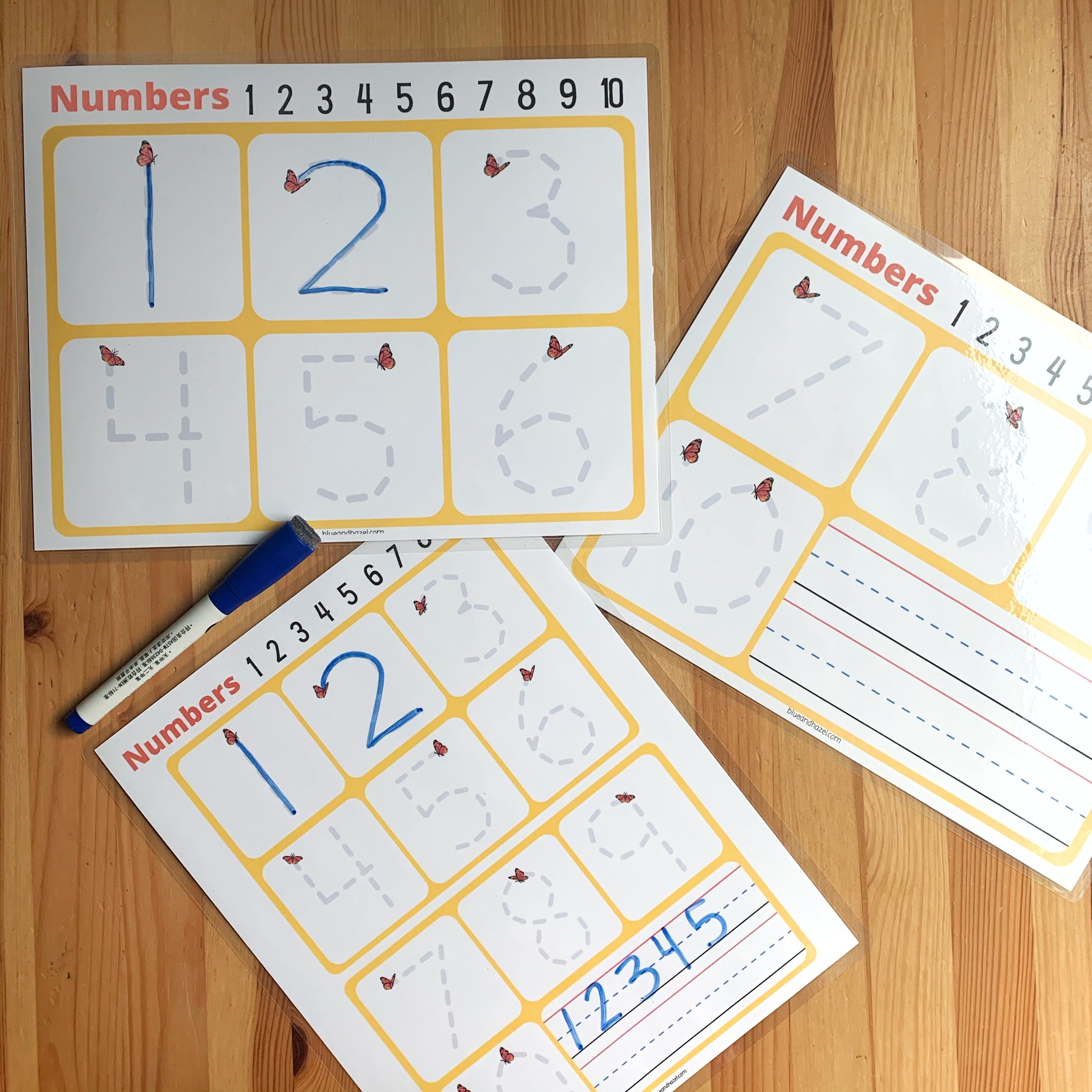 Number Tracing Printable, Preschool Worksheet, Kindergarten Math, Math ...