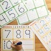 Number Tracing Printable, Preschool Worksheet, Kindergarten Math, Math ...
