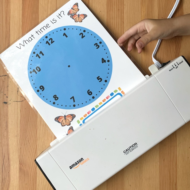 Printable Clock, Learn to Tell Time, Clock Printable - Etsy UK