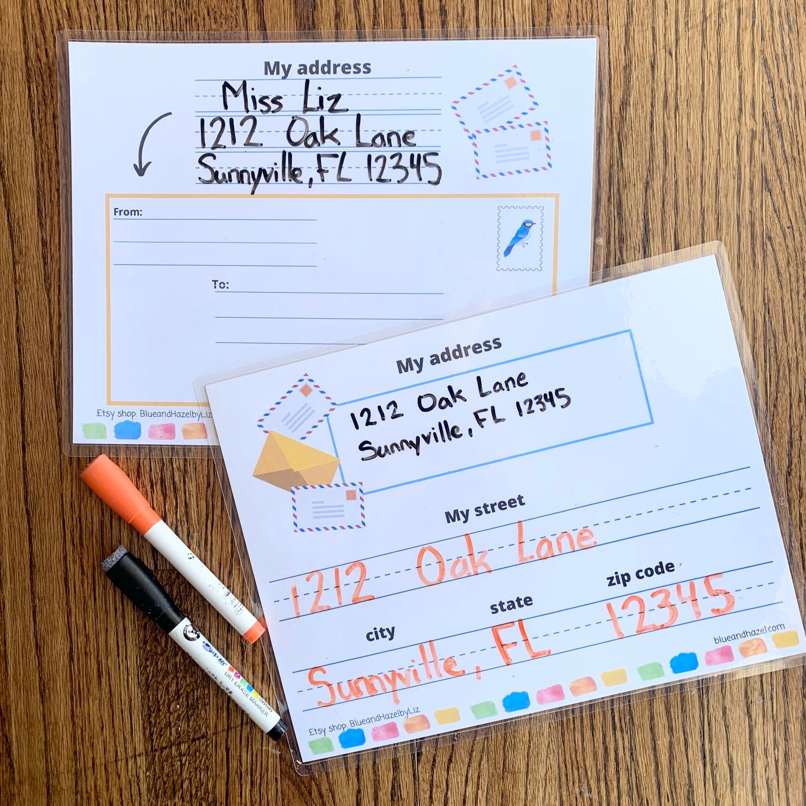 Address Writing Activity, I Know My Address, Kindergarten Homeschool ...