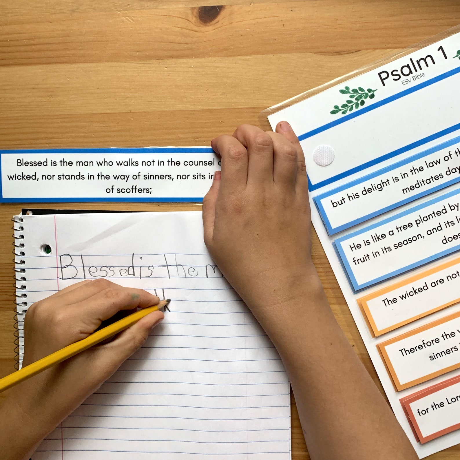 Psalm 1 Scripture Memorization Printable Psalm 1 Bible - Etsy