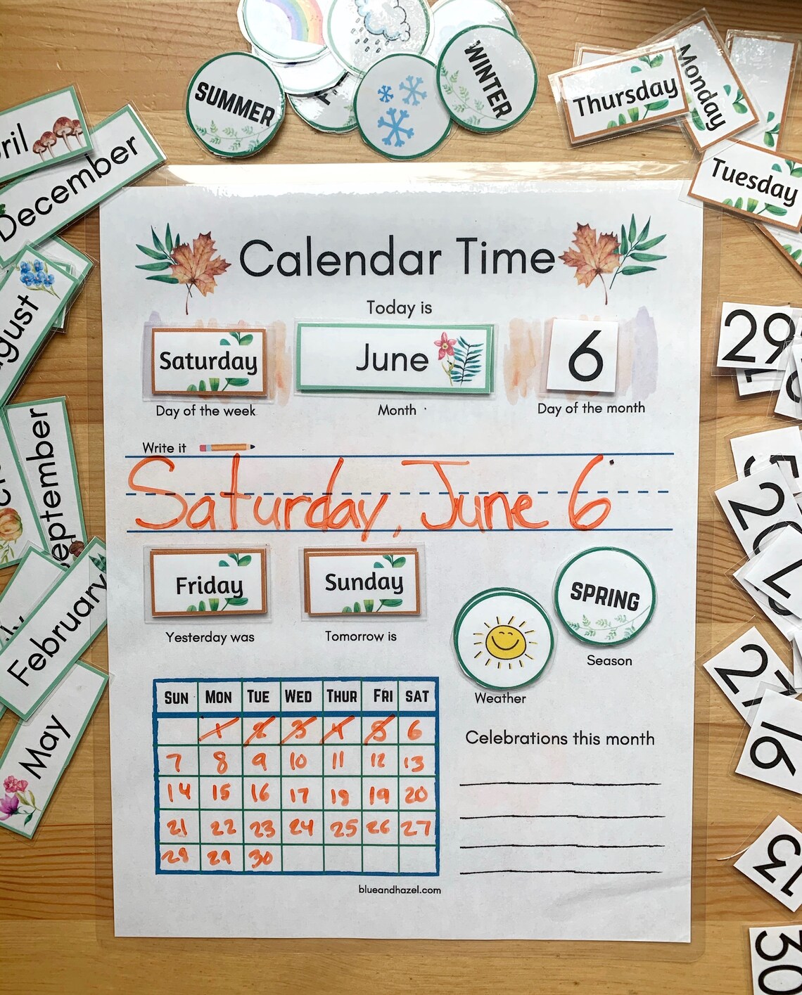 Circle Time Calendar, Preschool Calendar, Circle Time Calendar, Morning ...