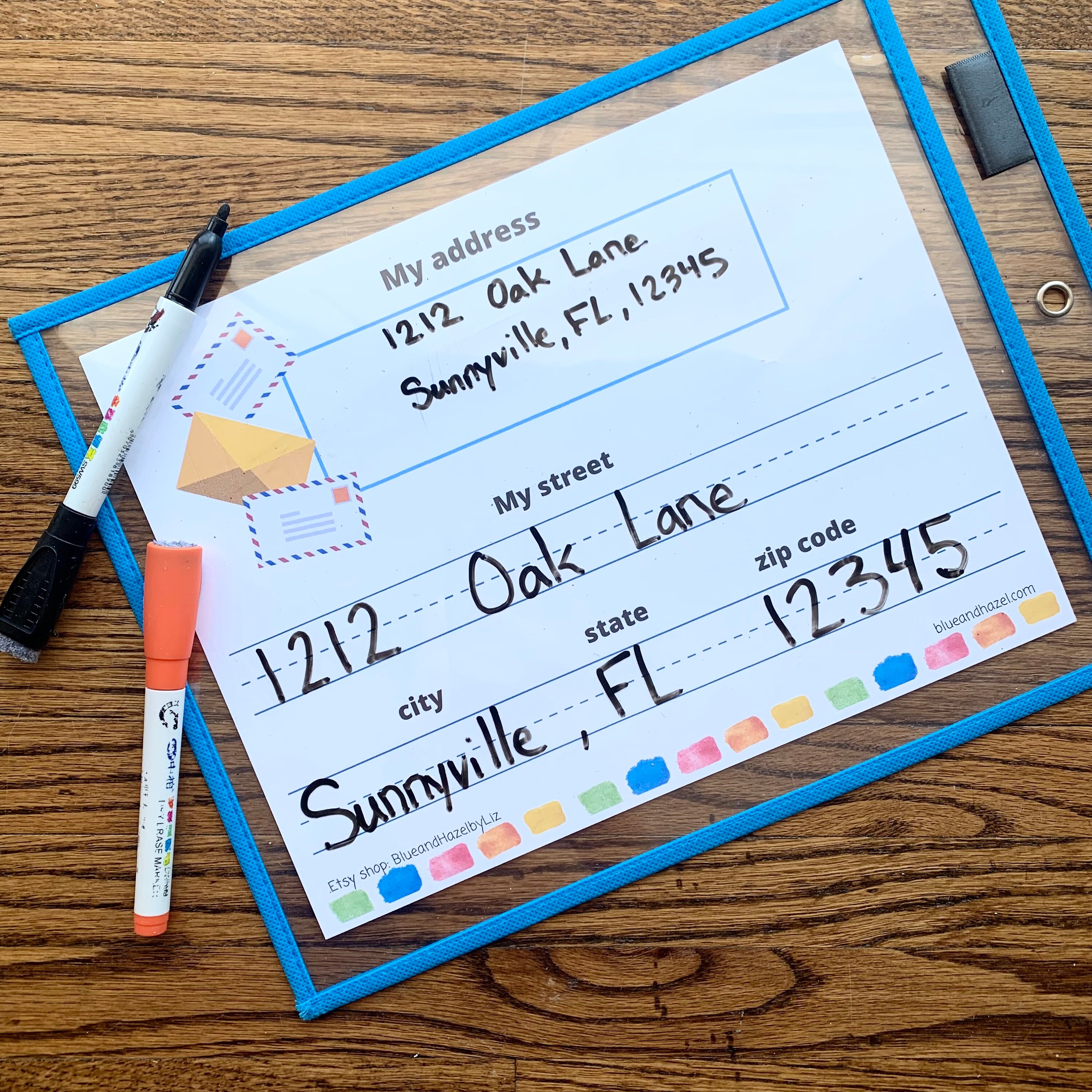 Address Writing Activity I Know My Address Kindergarten | Etsy