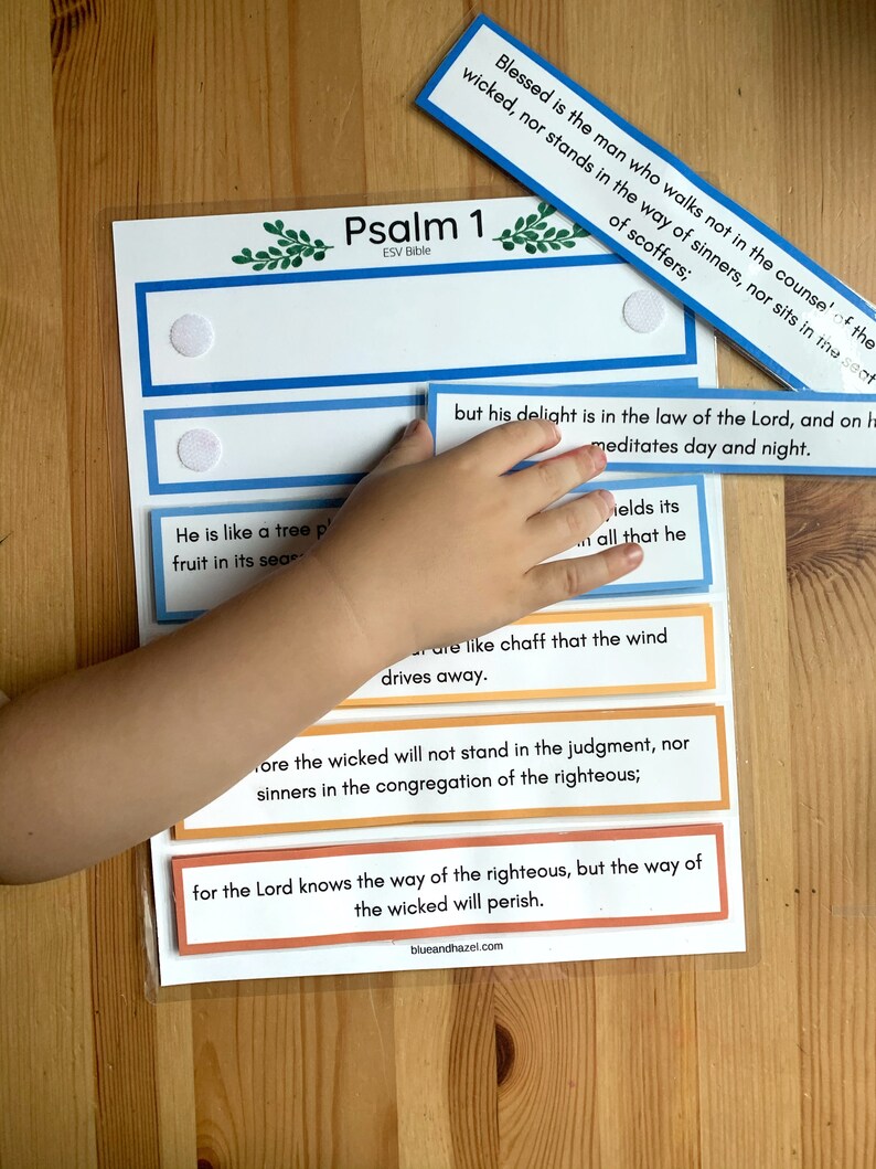 Psalm 1 Scripture Memorization Printable Psalm 1 Bible - Etsy