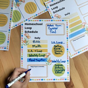 Homeschool Schedule Printable, Homeschool Daily Schedule, Homeschool ...