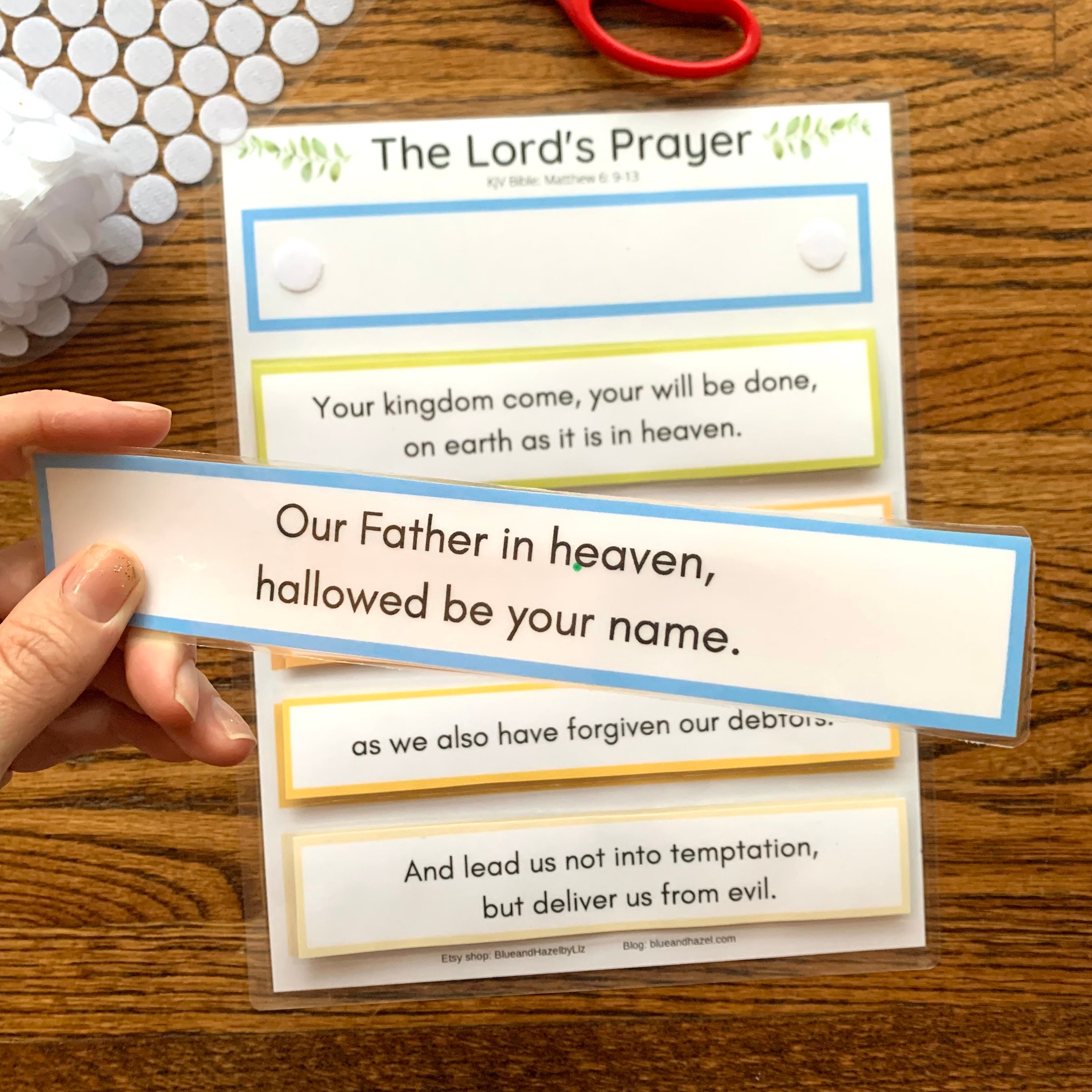 The Lord's Prayer the Lord's Prayer Memory Work - Etsy