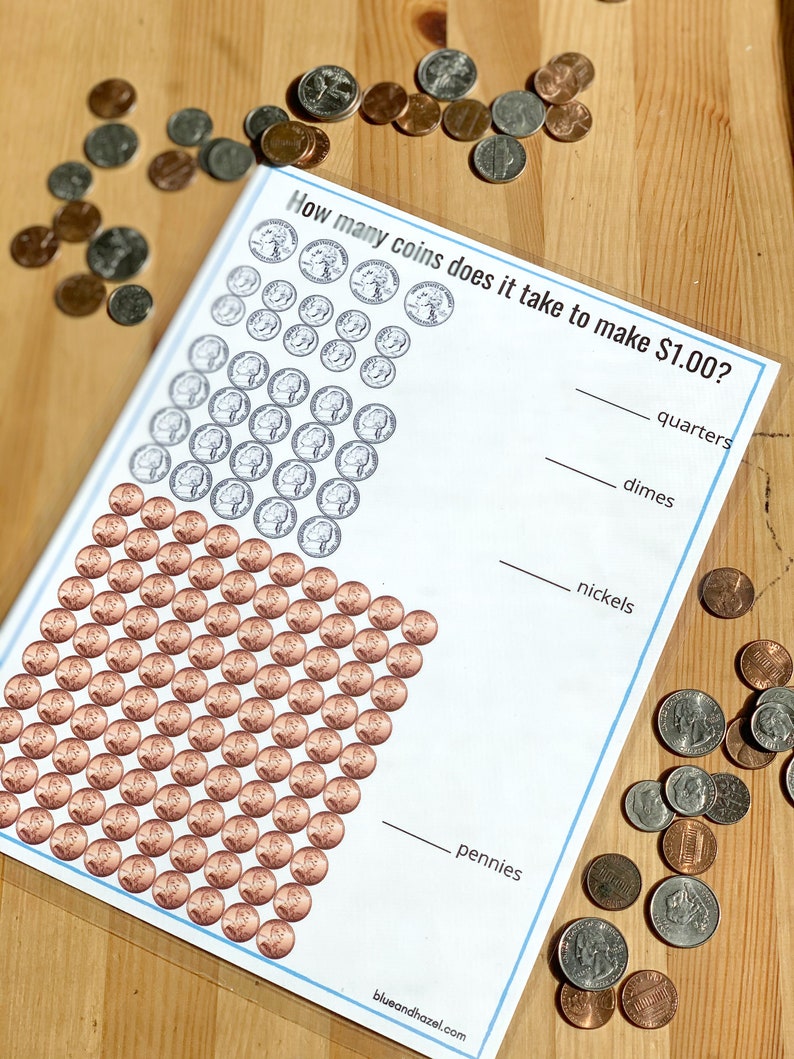 Coin Counting Activities, 1st Grade Math, US Coin Activity Pack ...