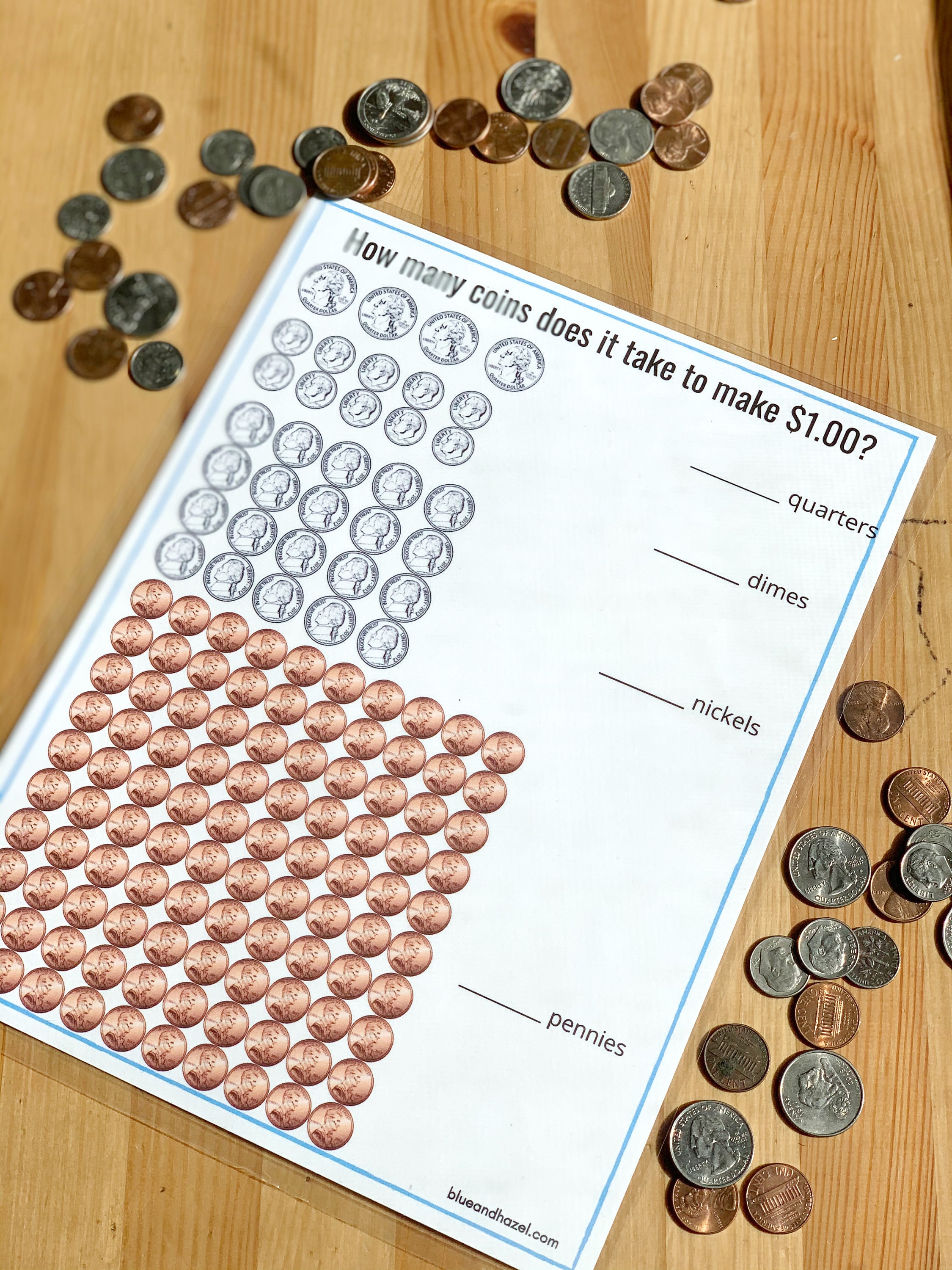 Coin Counting Activities, 1st Grade Math, US Coin Activity Pack ...