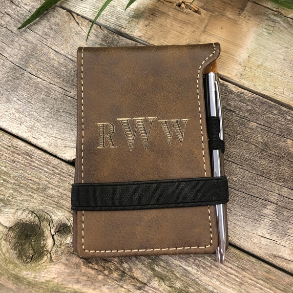 Leather Notepad - Etsy