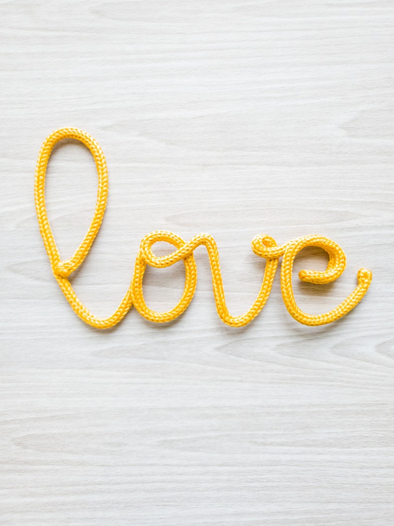 Love Wire Word Sign Nursery Decor Inspirational Wall Art - Etsy