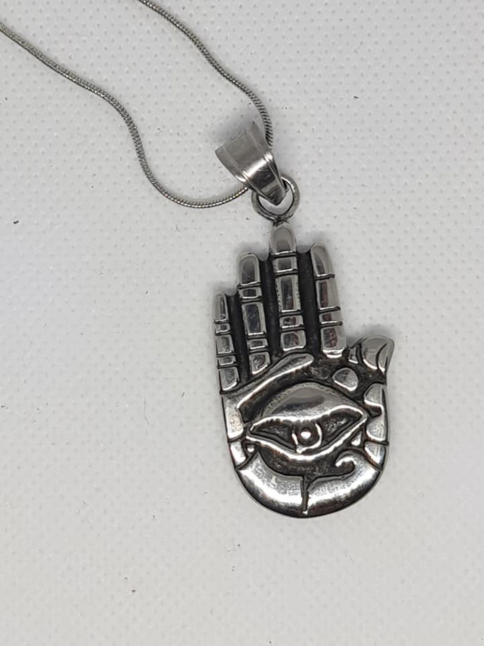 All seeing eye hand pendant | Etsy