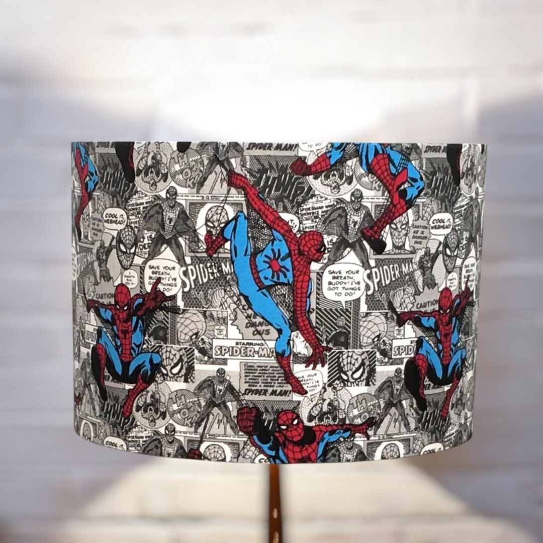 Amazing Spiderman - Handmade Lampshade - Etsy UK