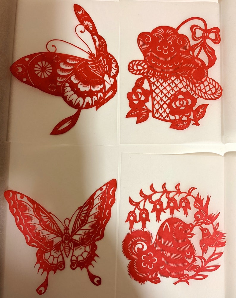 Chinese Tradition Paper-cut Art X9 - Etsy