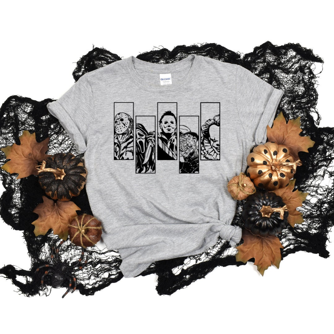 Halloween Horror Movie Icons Shirt, Serial Killer Tee - Etsy