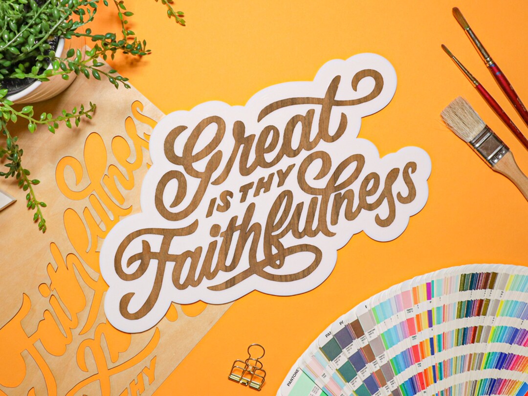Great is Thy Faithfulness - SVG Vector Cut File - Etsy