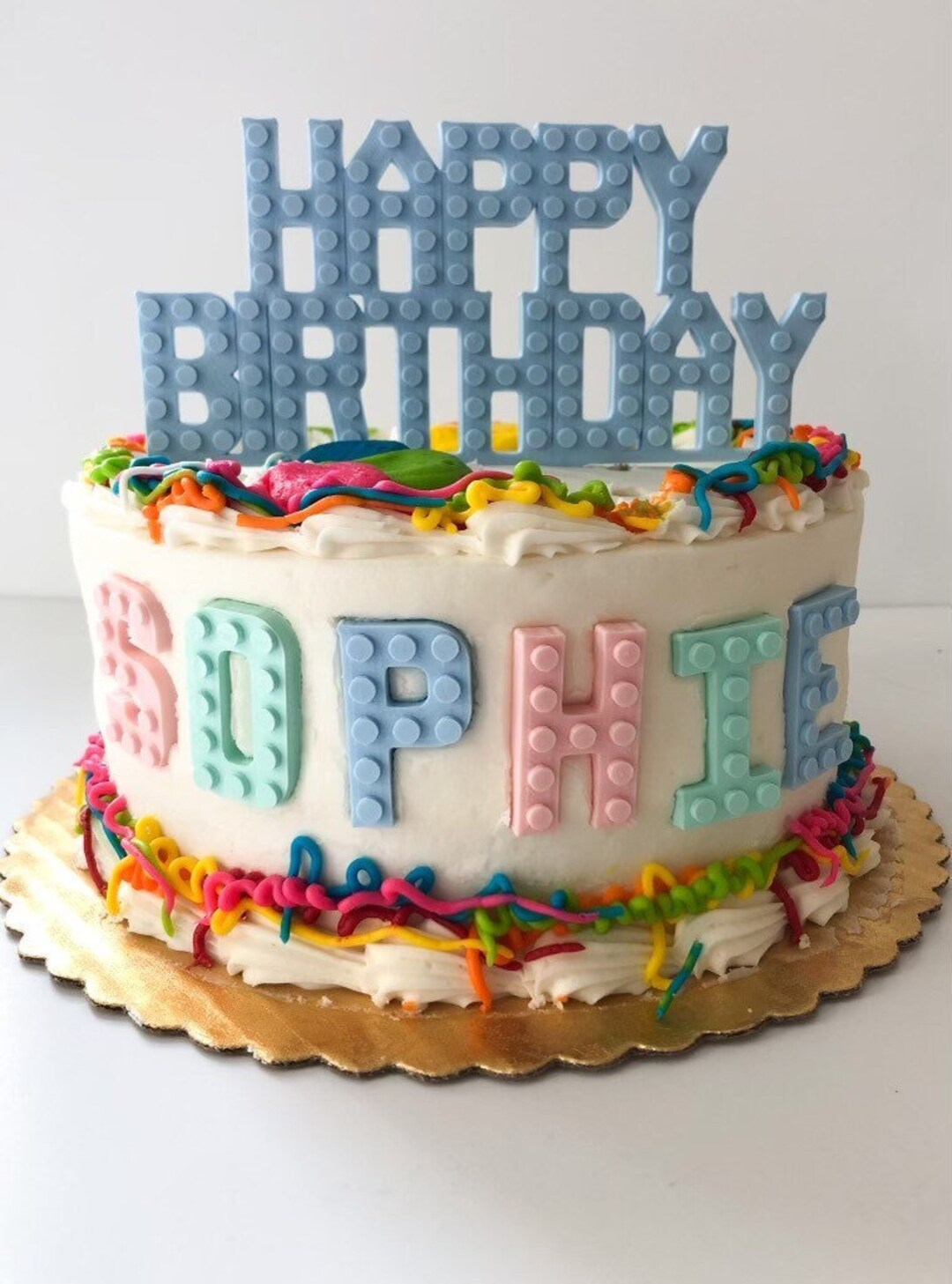 Cake Letters Happy Birthday Cake Set - Birthday Cake Sign - Kids Cake ...