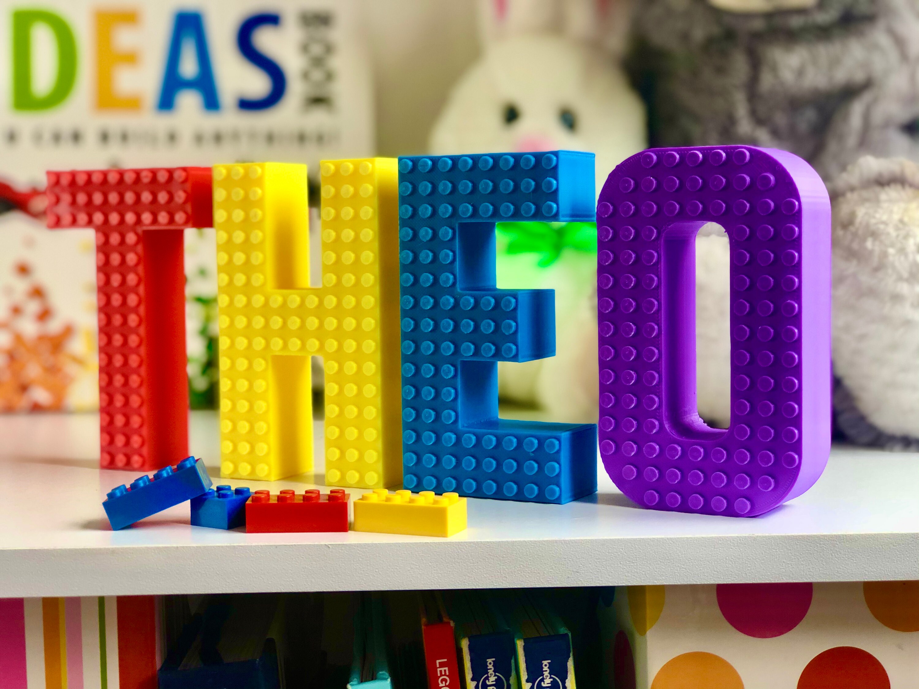 Standing Letters for Shelf Large Alphabet Letters Decorative | Etsy