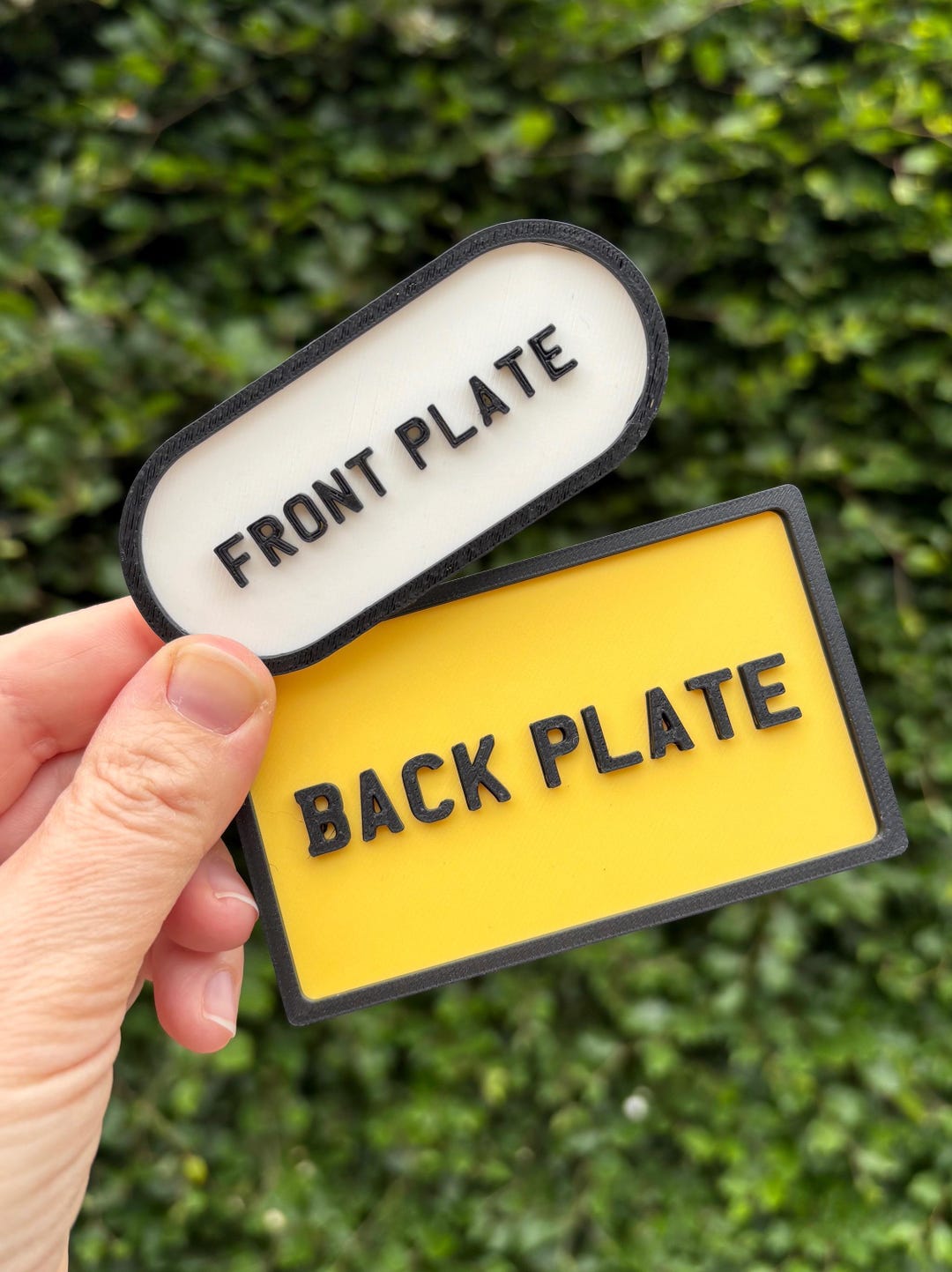 Front & Back Reg Plate Set - Little Tikes Cozy Coupes Personalised ...