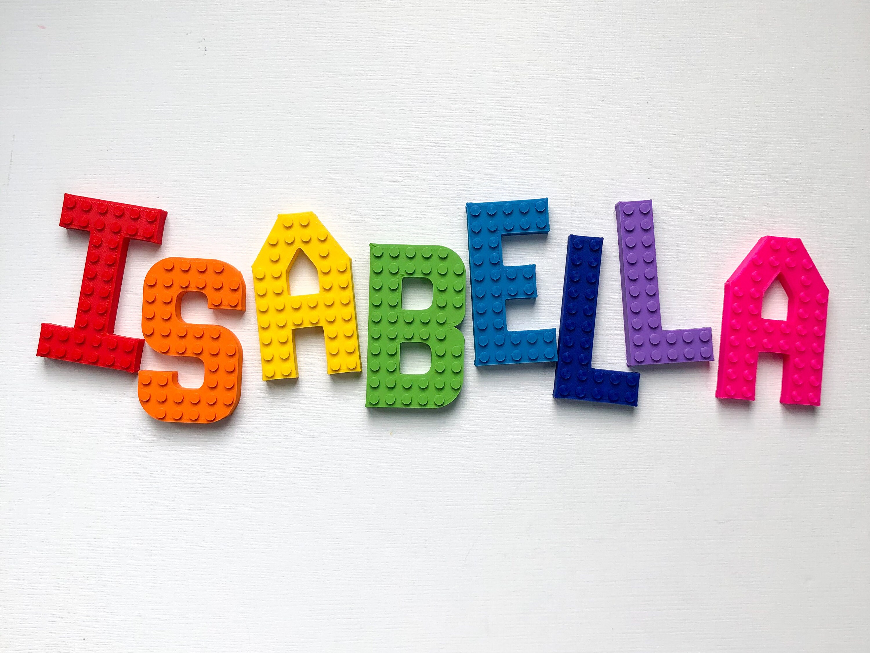 Customizable Building Blocks Name Wall Art Wall Bedroom - Etsy UK
