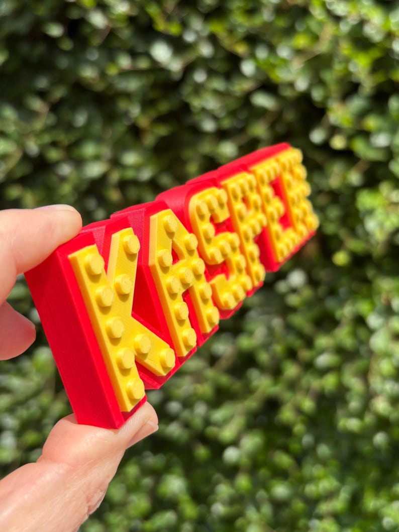 Personalised Brick Name Sign for Kids | Custom Room Sign | Namesign for ...