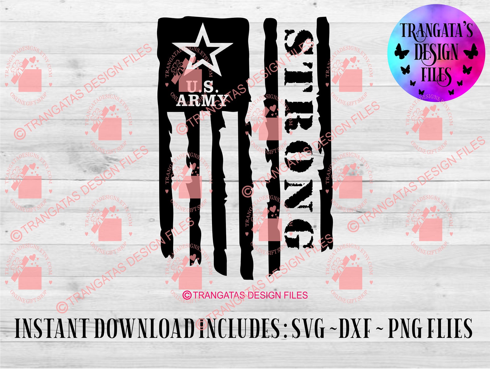U.S Army Strong Flag Instant Download U.S Army SVG U.S Army - Etsy