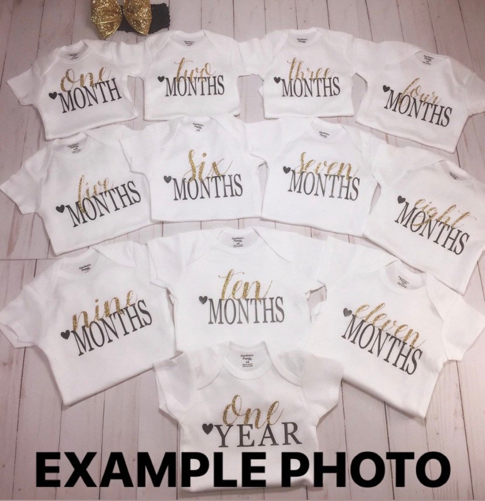 Monthly Milestone Cursive Set Instant Download Baby Milestone - Etsy