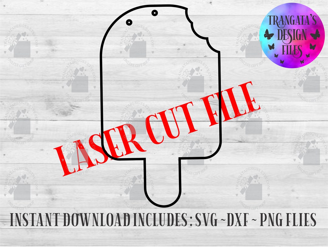 Bitten Popsicle Laser Cut Instant Download Files, Laser Cut File, Svg ...
