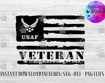 U.S. Air Force Flag .svg .dxf - Etsy