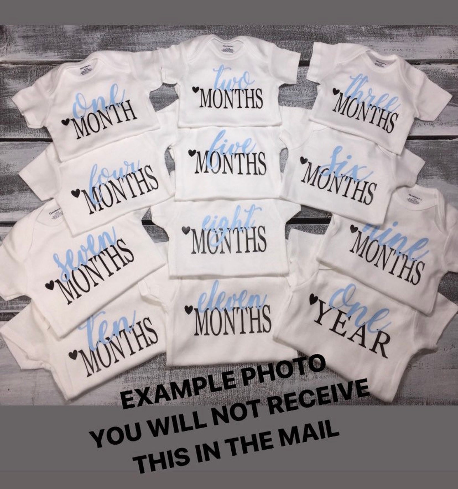 Monthly Milestone Cursive Set Instant Download Baby Milestone - Etsy