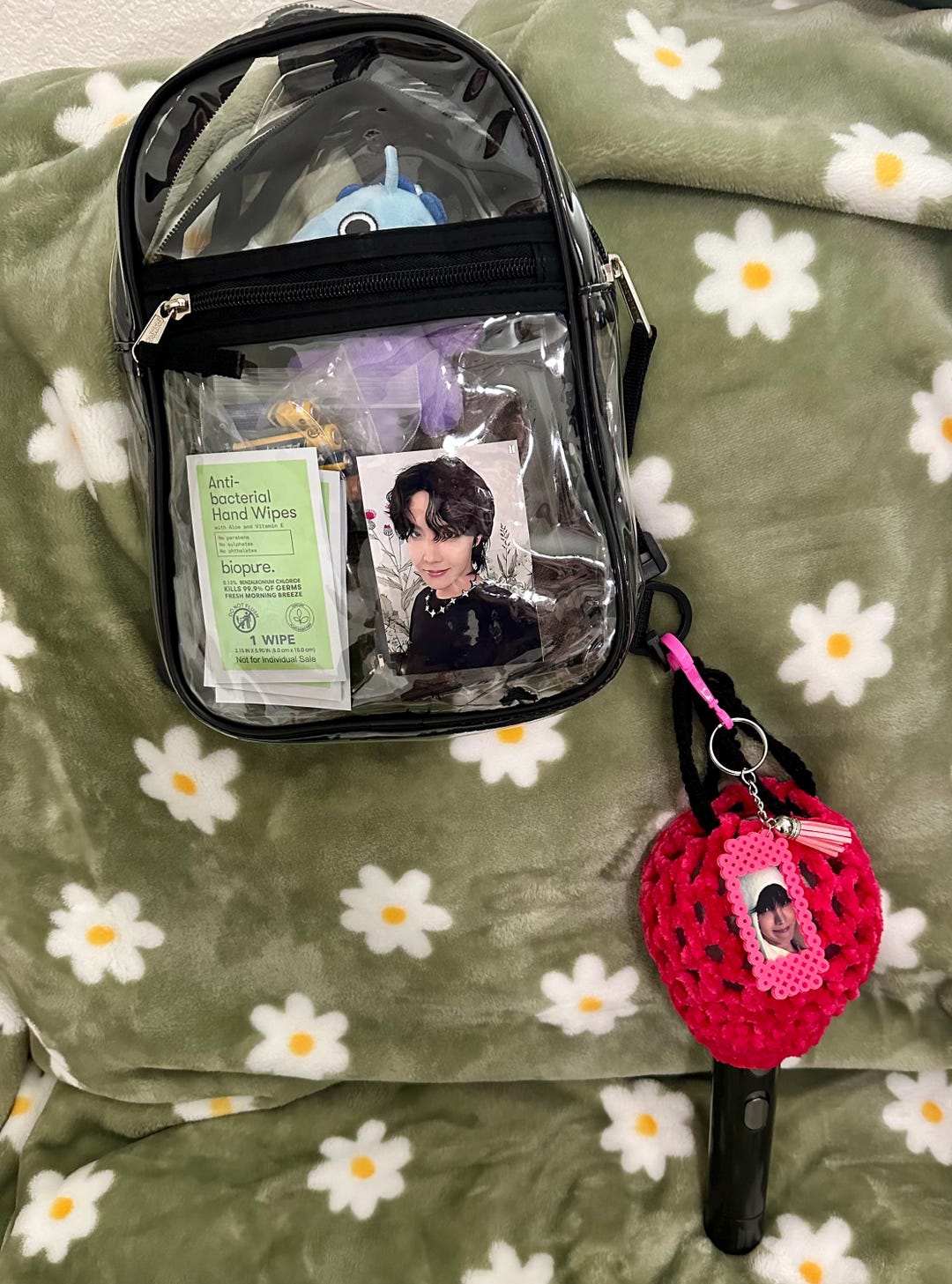 Lightstick Crochet Bag | Clip-on Bag for Stadium Clear Bag - Etsy