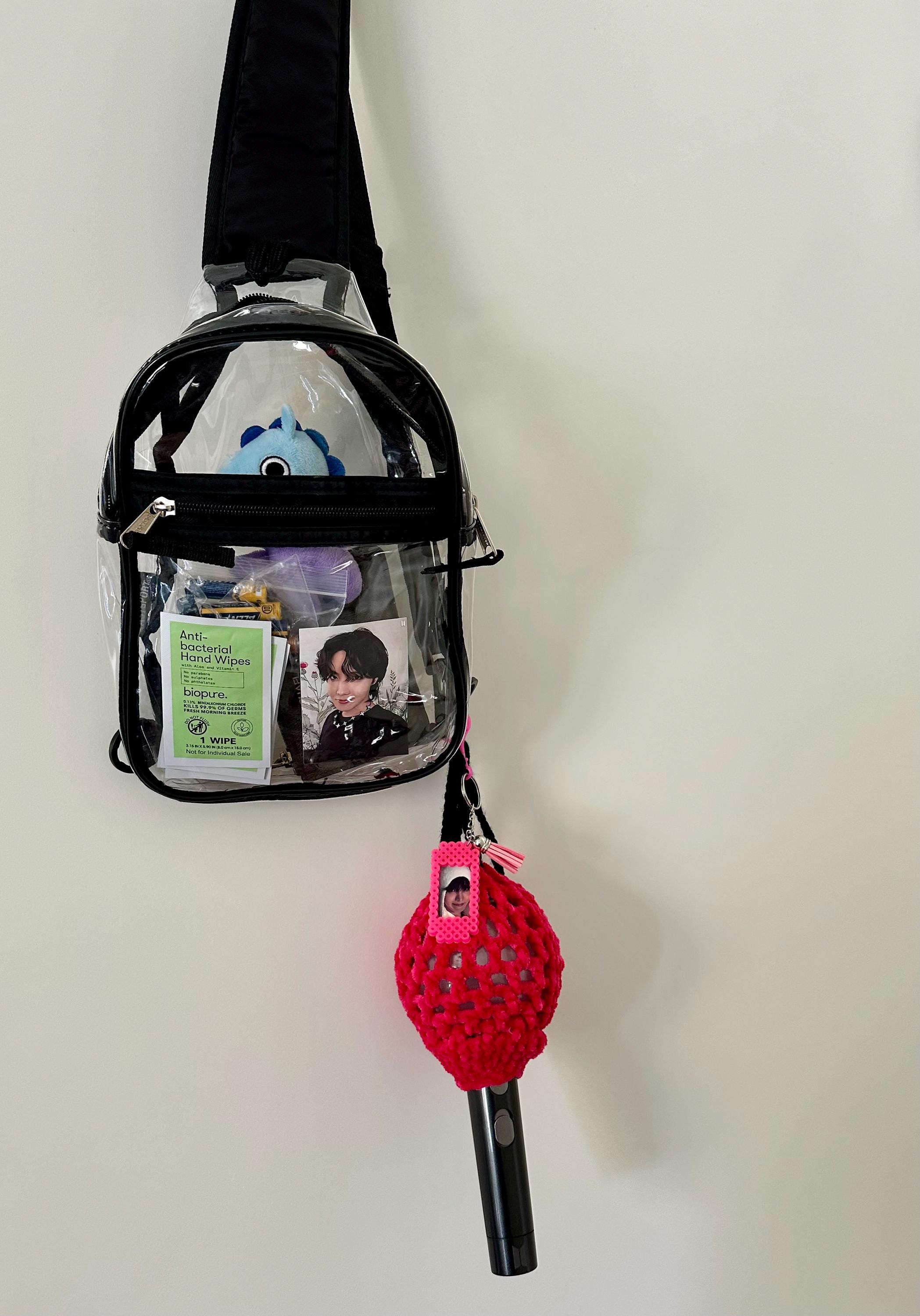 Lightstick Crochet Bag | Clip-on Bag for Stadium Clear Bag - Etsy