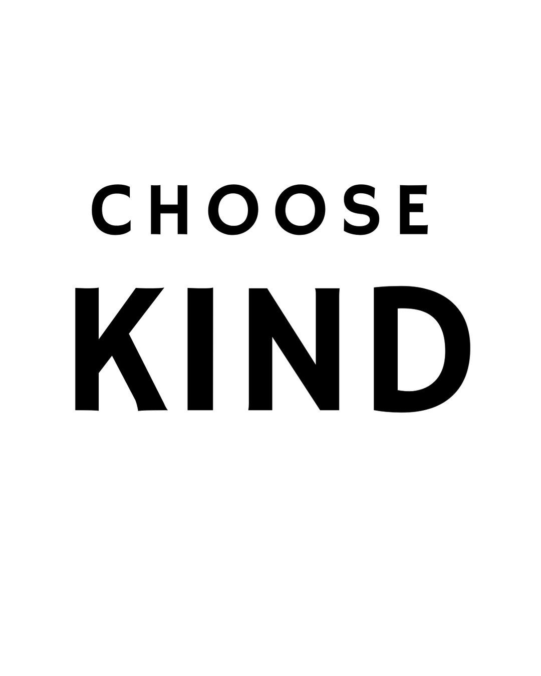 Choose Kind Art Print, Wall Art, Psychology Art, Digital Download ...