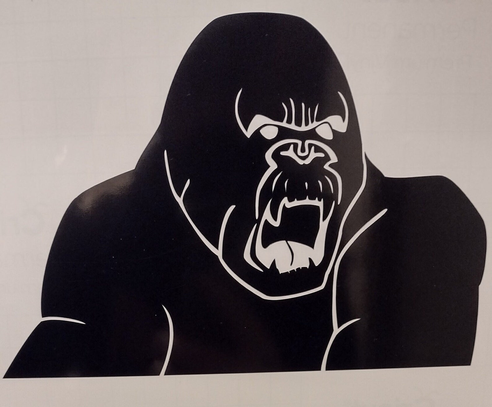 Gorilla Vinyl Decal - Etsy
