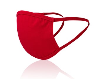 Lace Reusable and Washable Cotton Face Mask With Filtr Pocket, Red ...