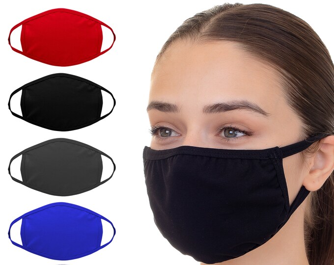 Royal Blue Face Mask Washable Face Mask With Filter Pocket - Etsy