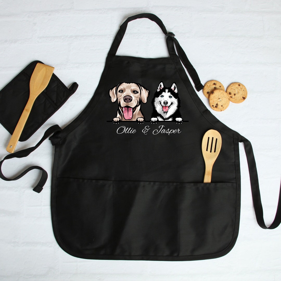 Custom Dog Apron, Dog Mom Apron, Personalized Apron, Gift for Him, Gift ...