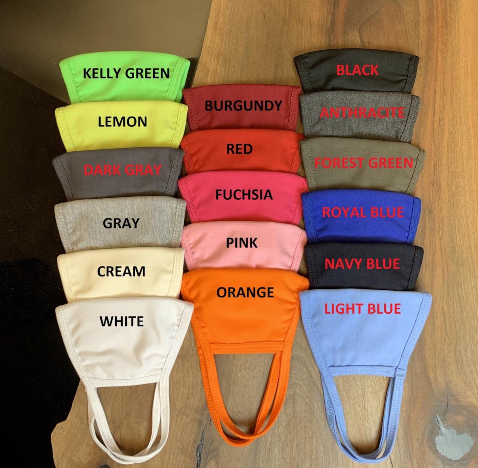 Red Face Mask Washable Face Mask With Filter Pocket Unisex | Etsy