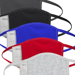 Face Mask With Filter Pocket | Face Mask Washable | Unisex Face Mask ...