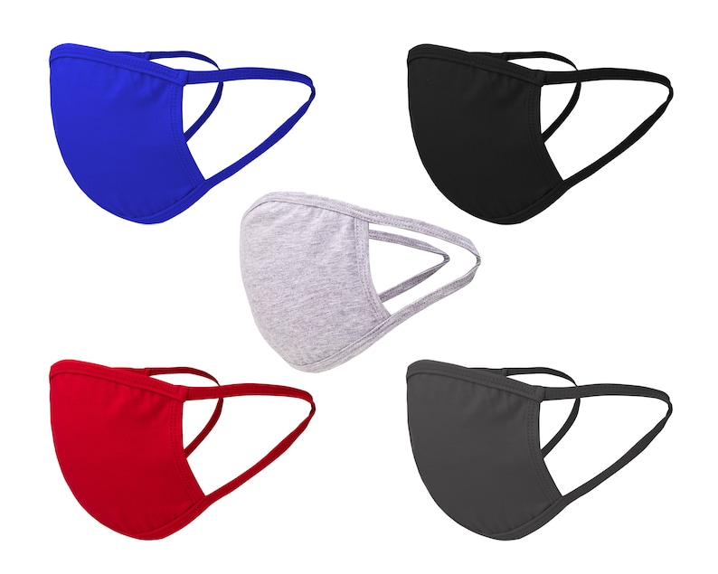 Cotton Face Mask Washable Face Mask with Filter Pocket | Etsy