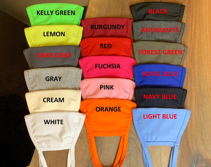 Face Mask With Filter Pocket Face Mask Washable Unisex - Etsy