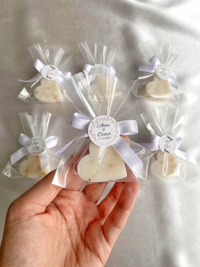 Heart Mini Soap Wedding Favors: Scented Party Guest Soaps, Wedding Mini ...