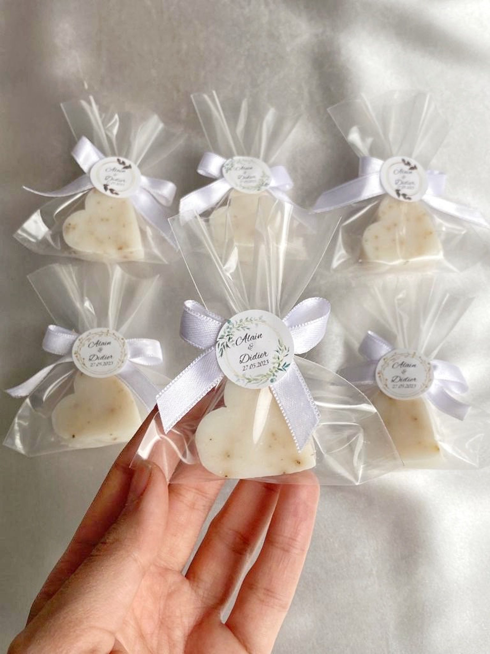 Heart Mini Soap Wedding Favors: Scented Party Guest Soaps, Wedding Mini ...