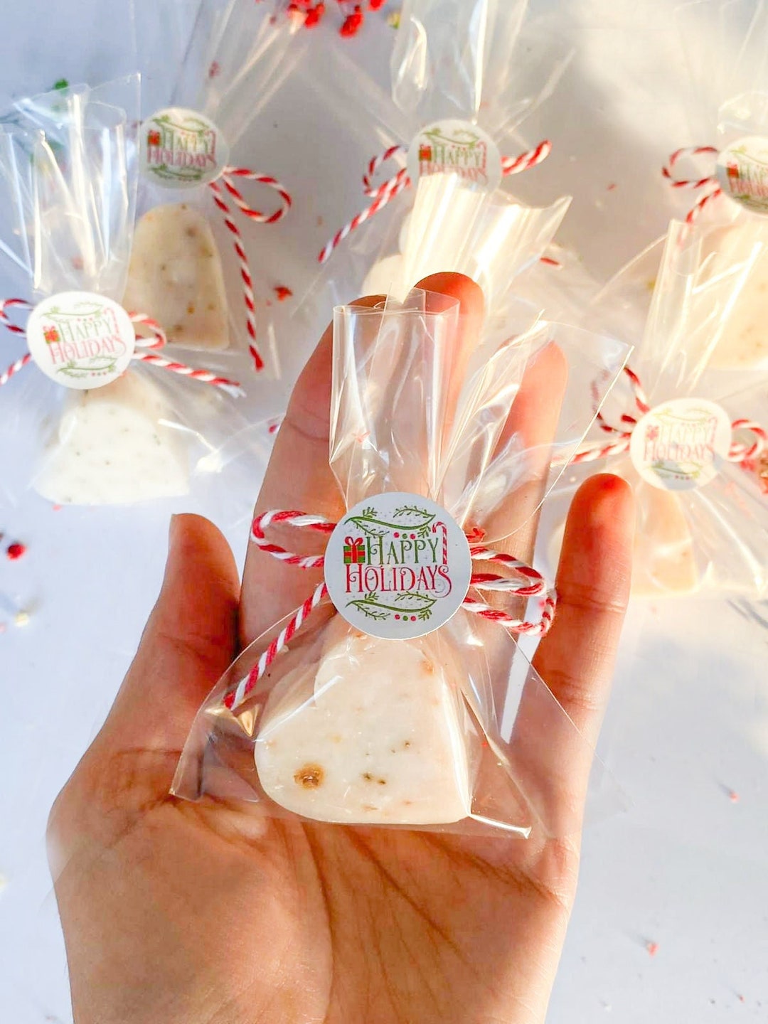 Merry Christmas Mini Soap Favors, Happy Holidays Mini Soap Favors ...