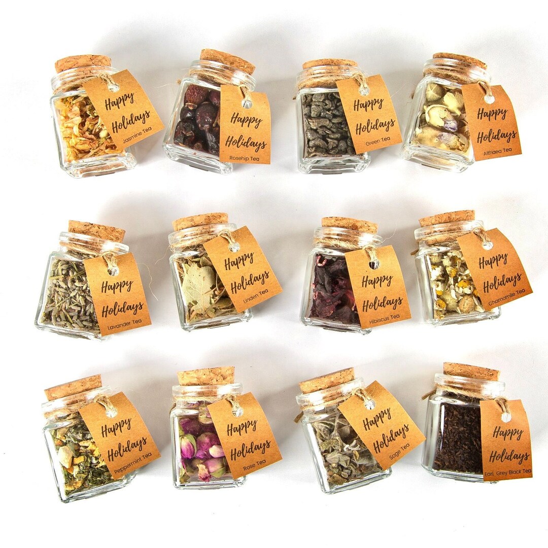 Personalized Tea Favors: Rustic Glass Jar Wedding Gifts, Herbal Tea ...