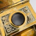 Antique 1890s Victorian Brass Desk Inkwell, William Tonks & Son, With ...