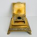Antique 1890s Victorian Brass Desk Inkwell, William Tonks & Son, With ...