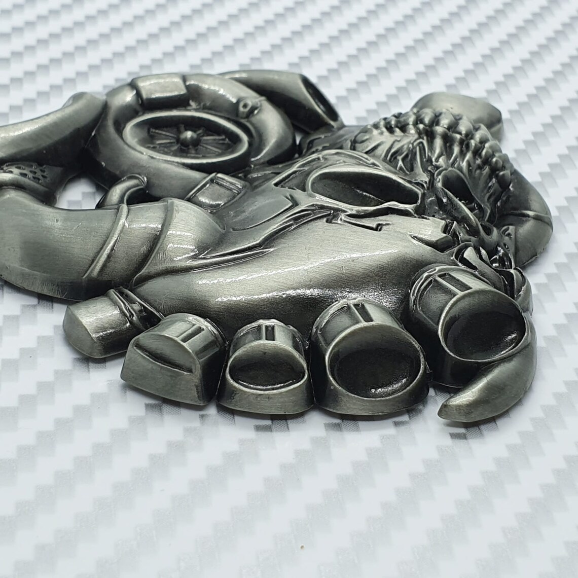 Silver Gold Metal 3D Skull Badge Devil Emblem Sticker for Cars Bikes ...