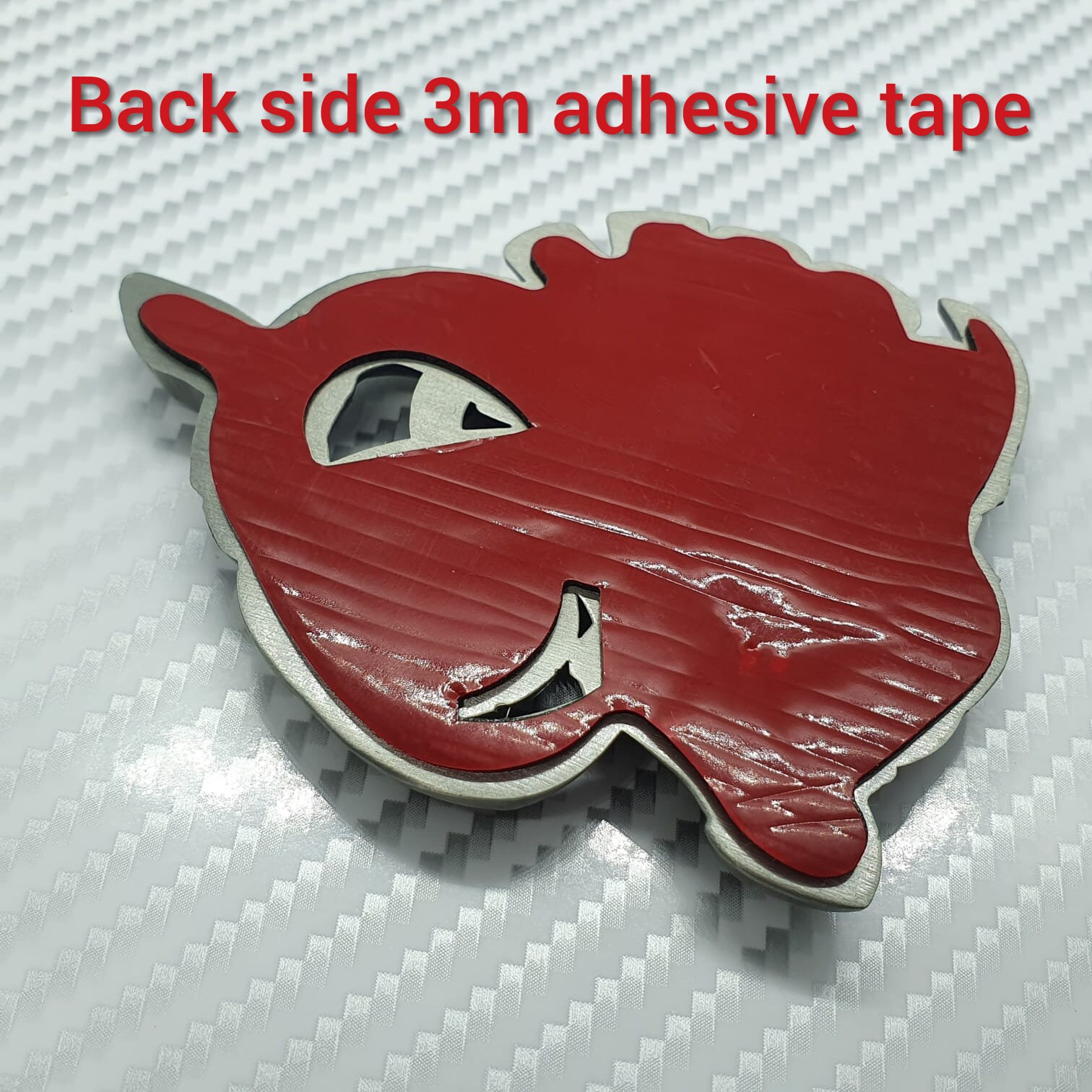 Silver Gold Metal 3D Skull Badge Devil Emblem Sticker for Cars Bikes ...