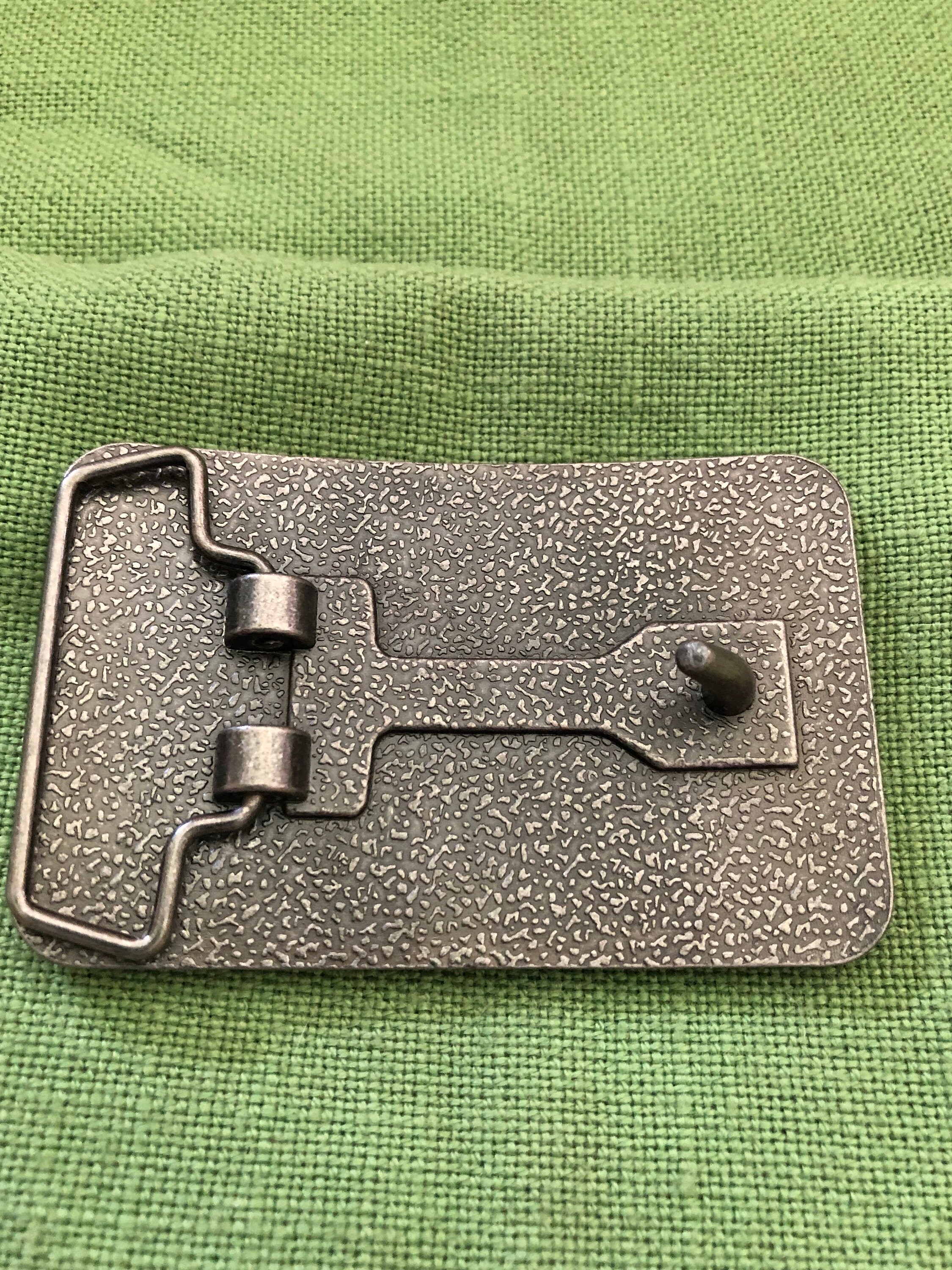 Repurposed Fire Hose Into Belt Buckle W/ Strong Metal Backing, 3x2 ...